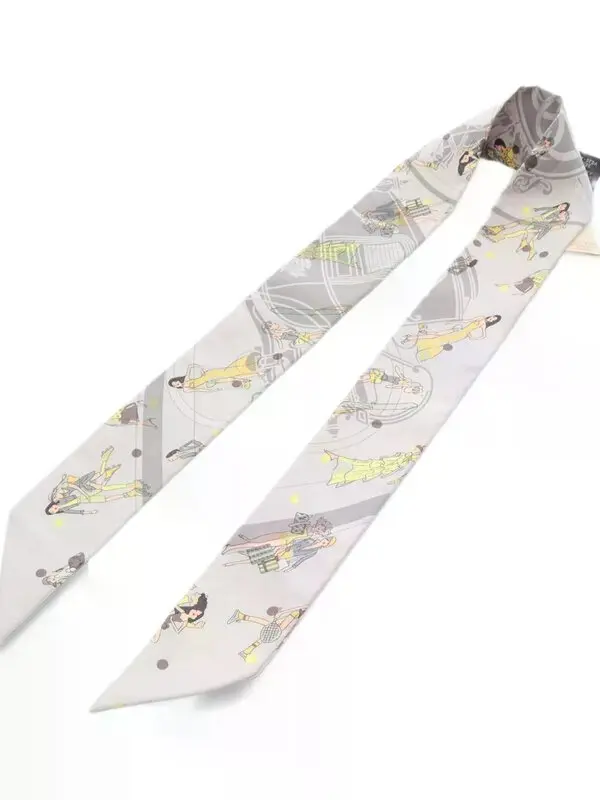 Hermès 2020s Ex-libris Les Parisiennes Twilly Scarf