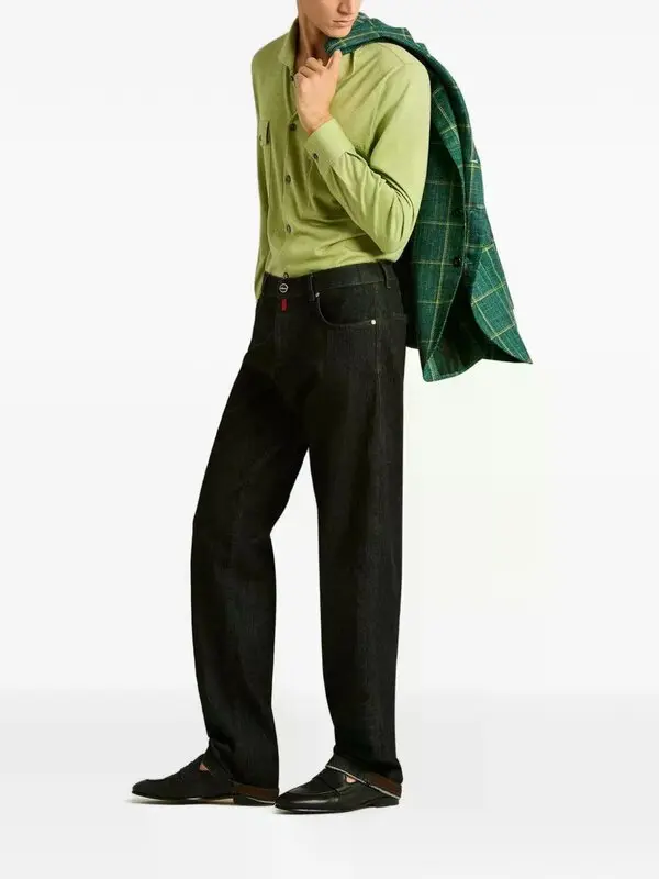 Kiton Button-up Straight-leg Jeans