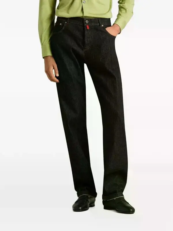 Kiton Button-up Straight-leg Jeans