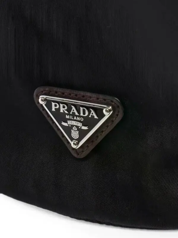 Prada 2010s Triangle Logo Clutch Bag