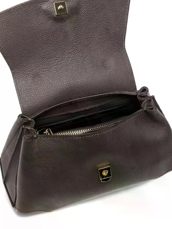 MARC ELLIS Spency S Logo-plaque Pebbled Tote Bag