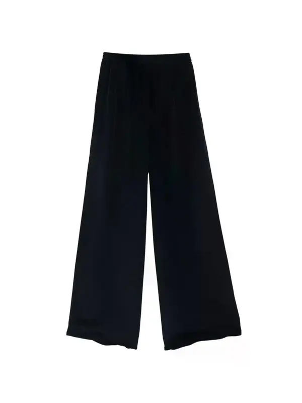 Max Mara Relaxed-fit Heavy Silk Trousers Ultramarine - Blue