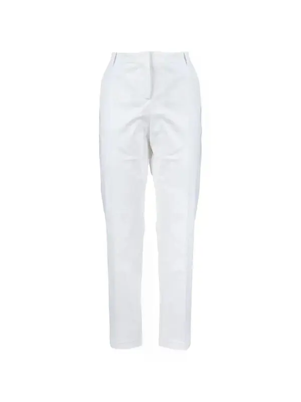 Pinko Straight-leg Cropped Trousers - White