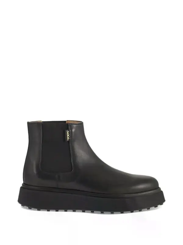 TOD'S Elasticated Leather Ankle Boots