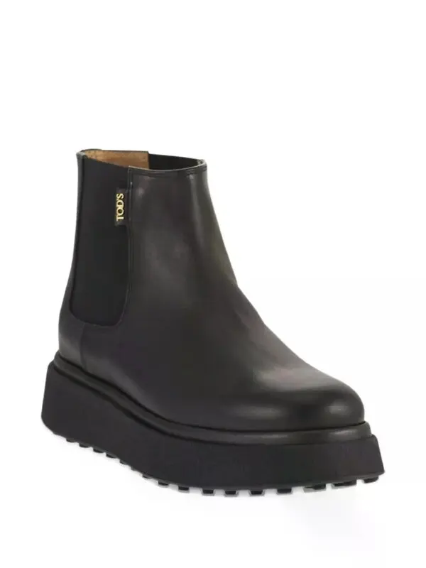 TOD'S Elasticated Leather Ankle Boots