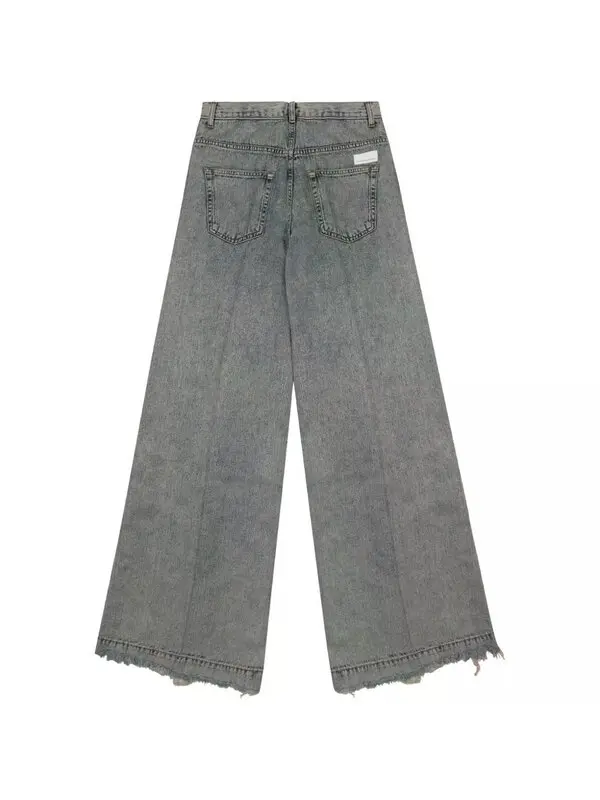 NINE:INTHE:MORNING Faded Frayed-hem Jeans