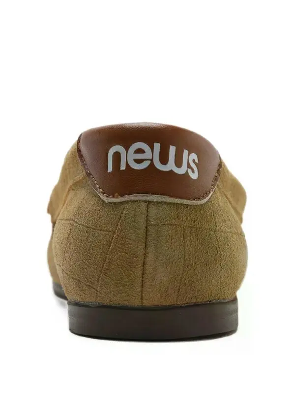 Good News Croc-effect Loafers - Neutrals