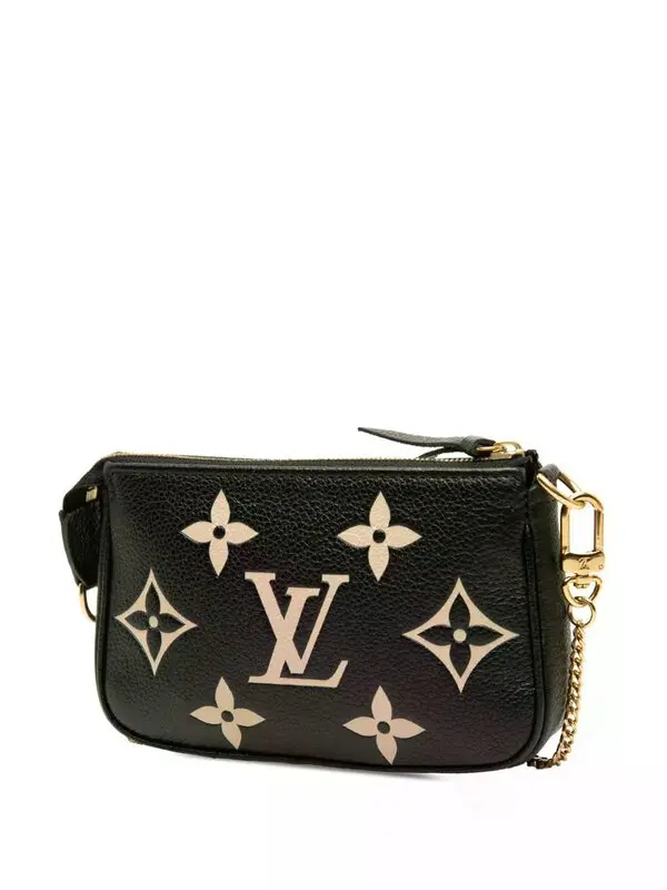 LOUIS VUITTON 2021-2026 Bicolor Monogram Empreinte Mini Pochette Accessoires Handbag