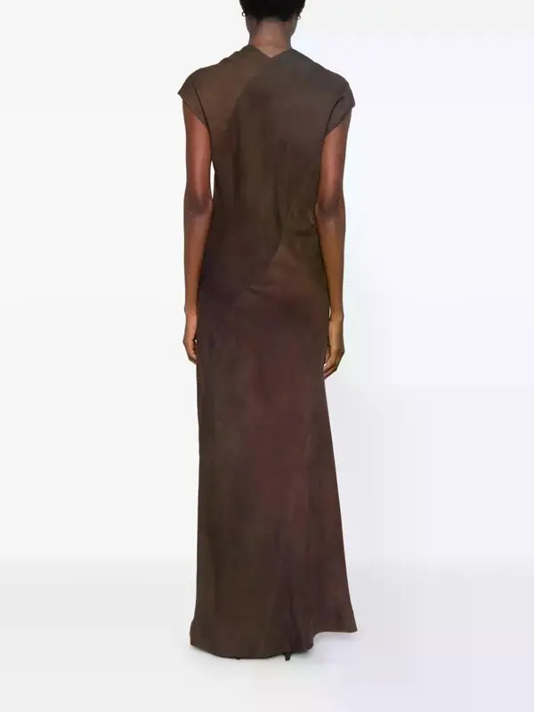 TAIGA TAKAHASHI V-neck Silk Maxi Dress