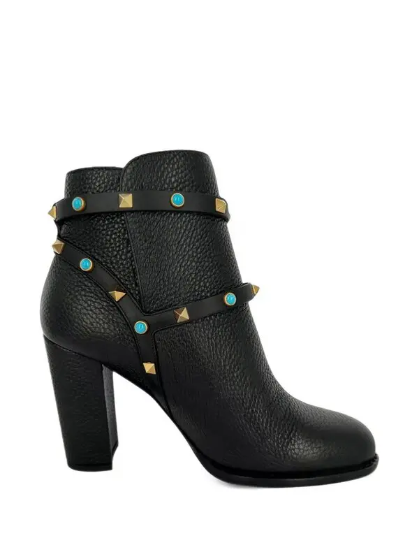 Valentino Garavani Rockstud Ankle Boots - Black