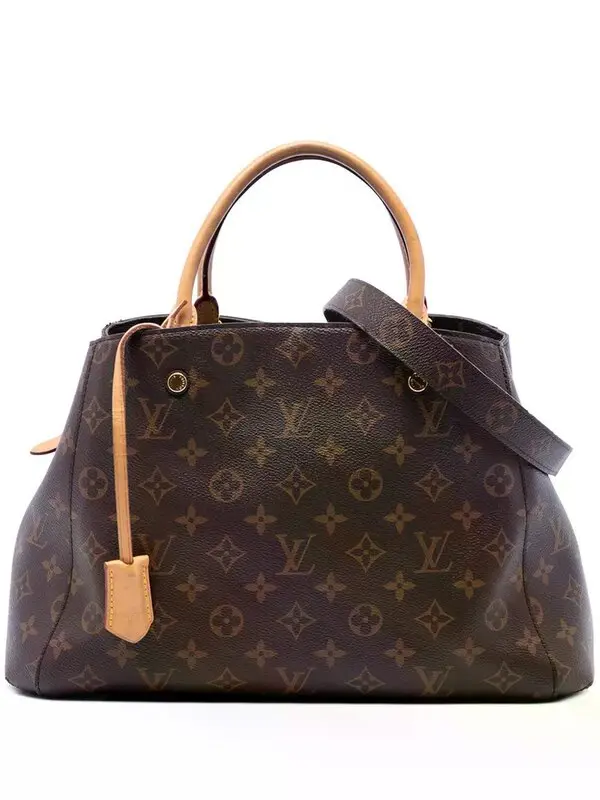 LOUIS VUITTON 2017 Monogram Montaigne Bb Satchel - Brown
