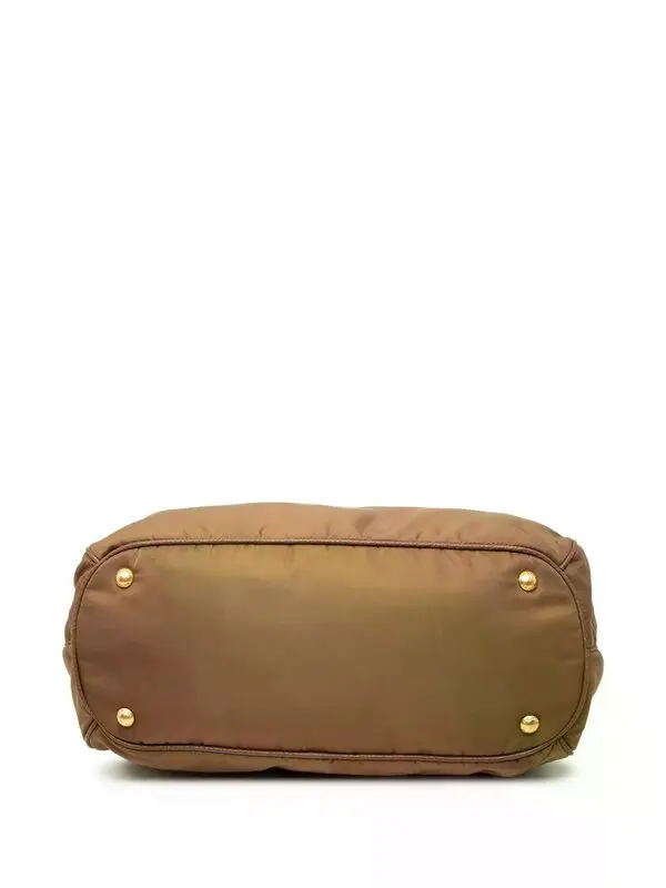 Prada 2000-2013 Vitello Daino Trimmed Tessuto Satchel