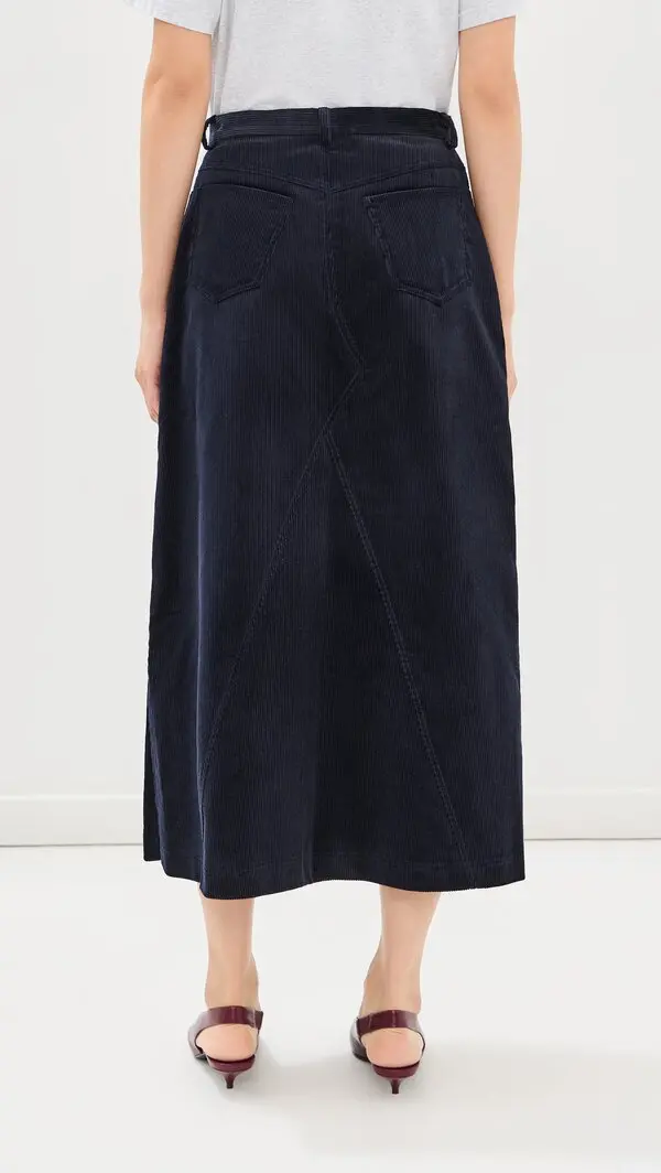 CARO EDITIONS Long Corduroy Nunu Skirt