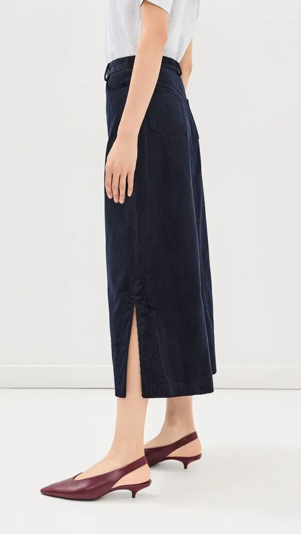 CARO EDITIONS Long Corduroy Nunu Skirt