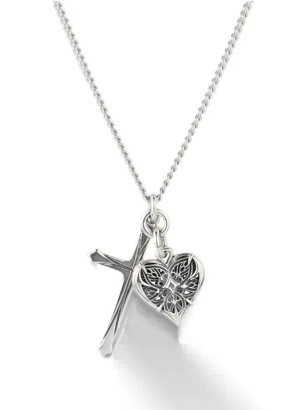 Emanuele Bicocchi Notre-heart Cross Necklace