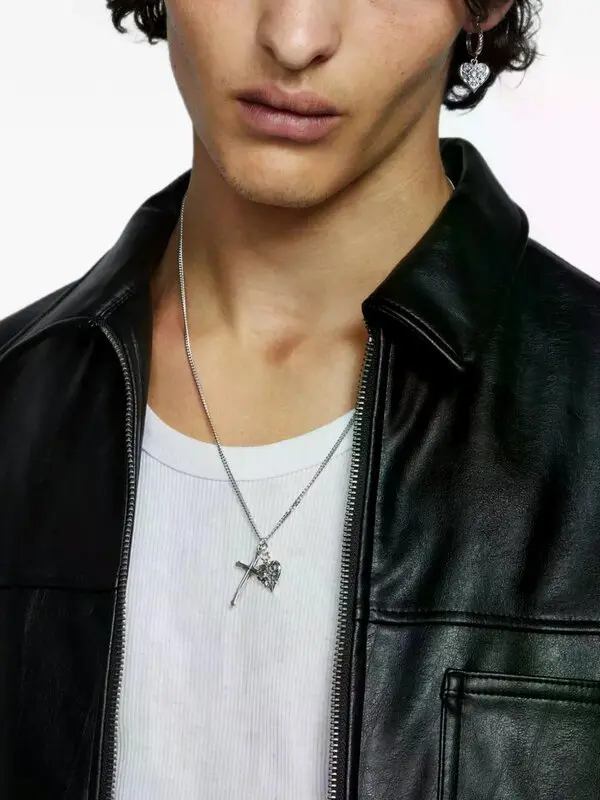 Emanuele Bicocchi Notre-heart Cross Necklace