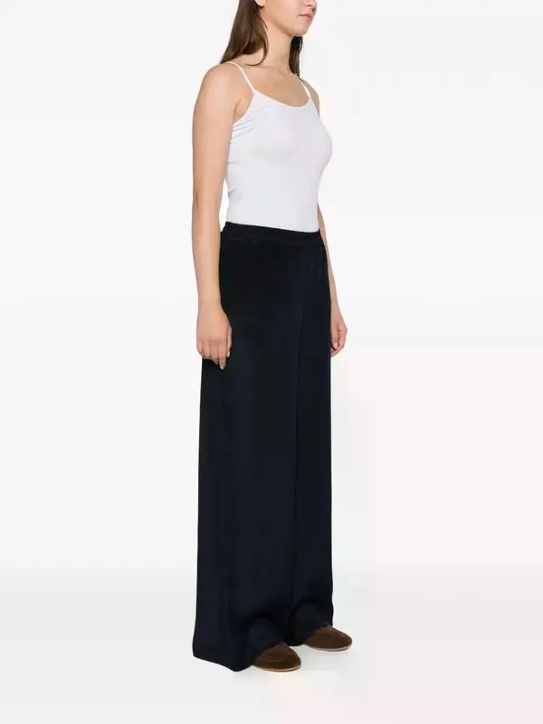 Max Mara Relaxed-fit Heavy Silk Trousers Ultramarine