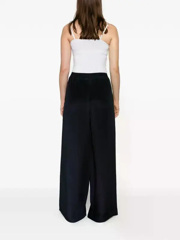 Max Mara Relaxed-fit Heavy Silk Trousers Ultramarine