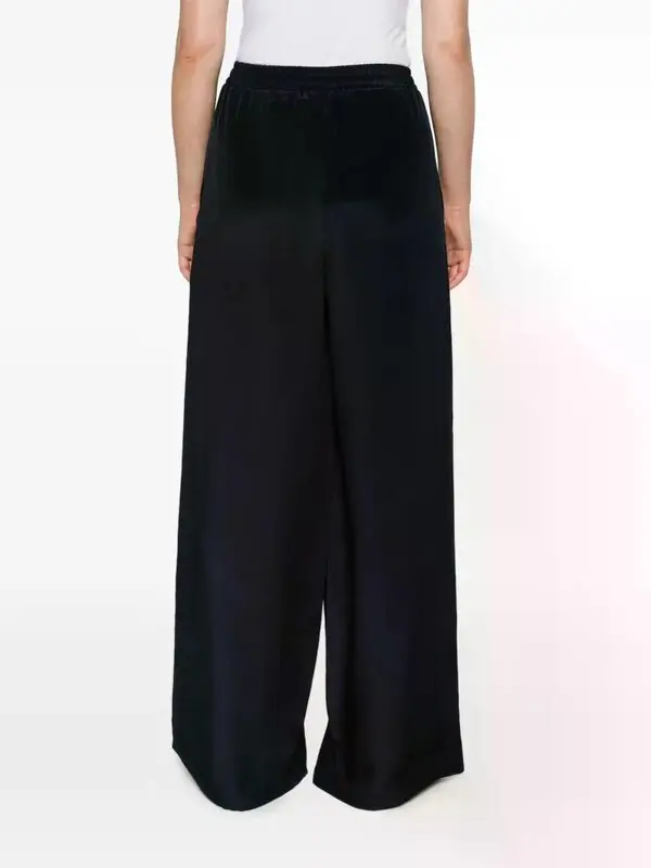 Max Mara Relaxed-fit Heavy Silk Trousers Ultramarine - Blue