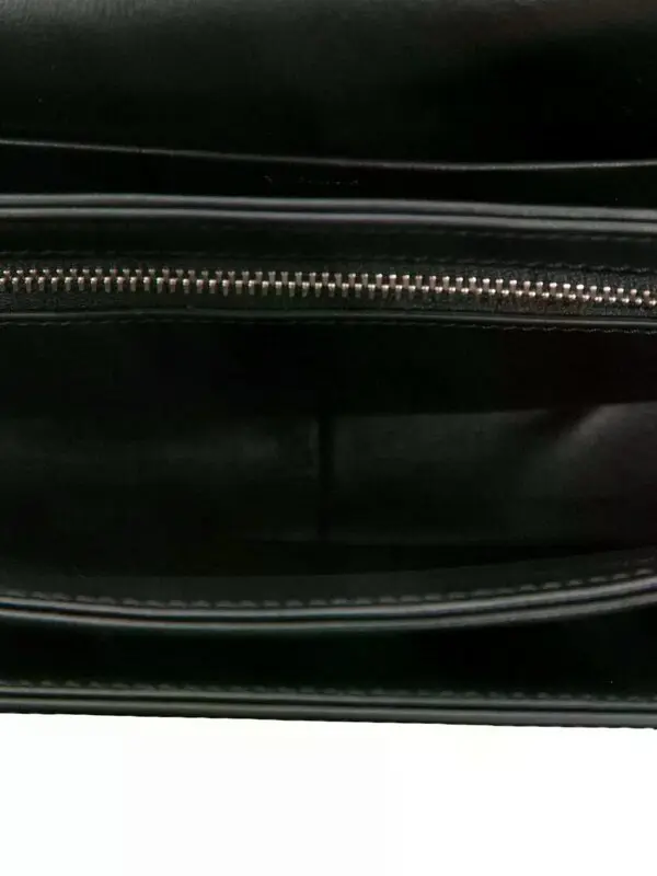 Celine 2025 Classique Shiny Calfskin Triomphe Crossbody Bag