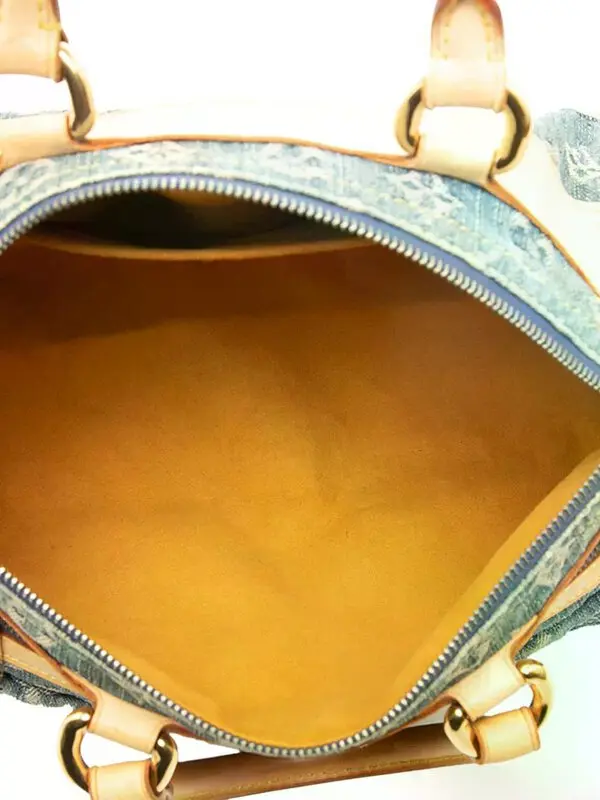 LOUIS VUITTON 2006 Monogram Denim Neo Speedy 30 Boston Bag