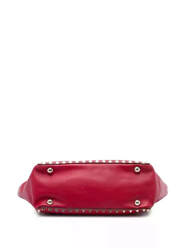 Valentino Garavani 2000-2017 Small Leather Rockstud Trapeze Satchel