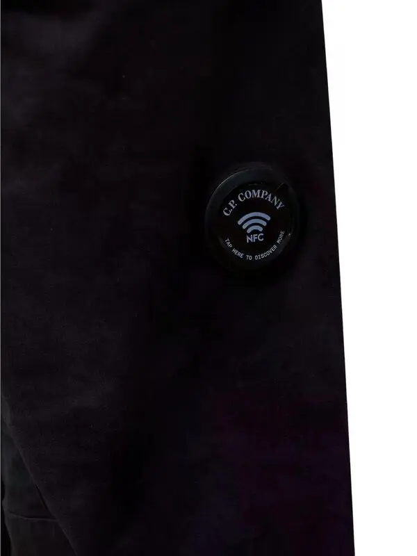 C.P. COMPANY Stretch Sateen No Side Seams Lens Cargo Pants - Black