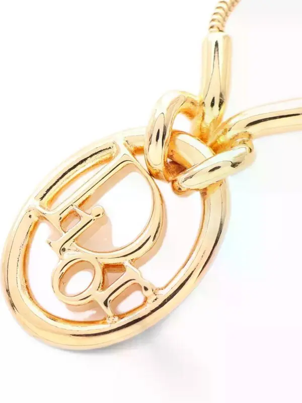 Dior 2020s Oblique Pendant Necklace