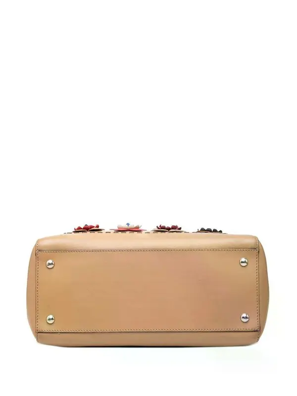 Fendi 2010-2026 Medium Leather Flowerland Dotcom Satchel
