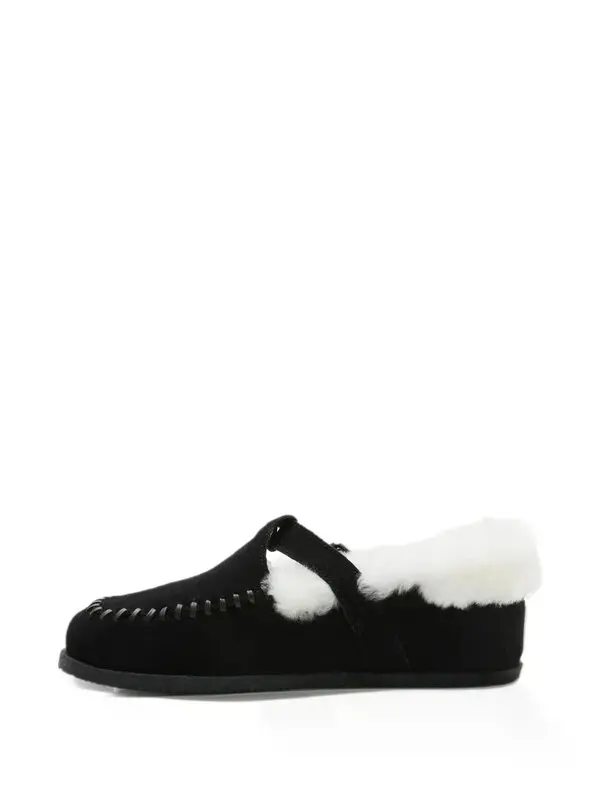 Good News Shearling-trim Whipstitch Sneakers