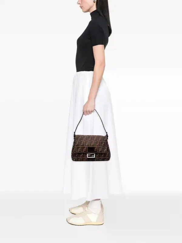 Fendi 20th Century Zucca Canvas Mamma Forever Shoulder Bag