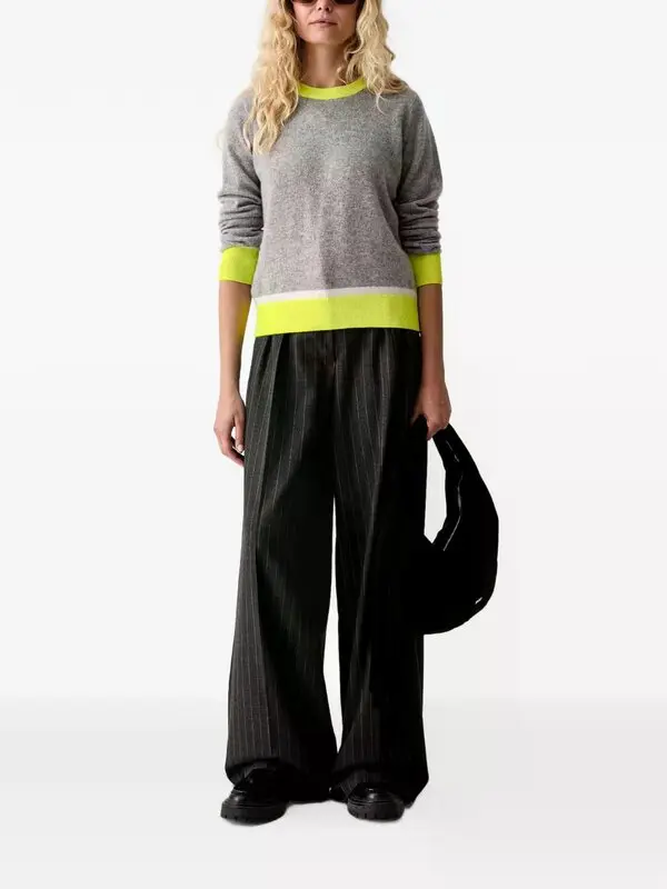 From Future Colour-block Crew-neck Sweater