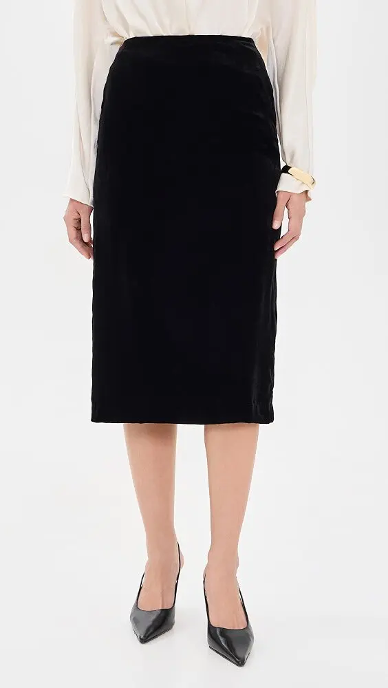 REFORMATION Helen Velvet Skirt