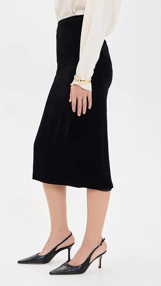 REFORMATION Helen Velvet Skirt