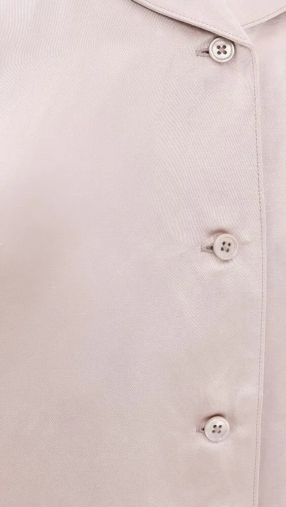 REFORMATION Lacie Cropped Shirt