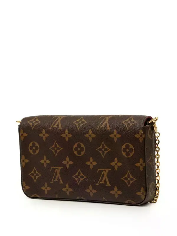 LOUIS VUITTON 2021-2026 Monogram Pochette Felicie Crossbody Bag - Brown