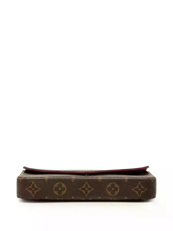 LOUIS VUITTON 2021-2026 Monogram Pochette Felicie Crossbody Bag - Brown