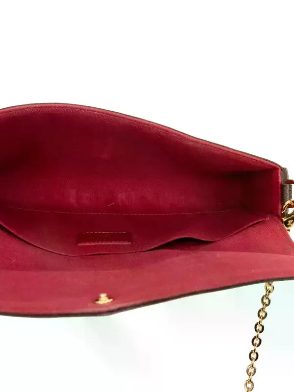 LOUIS VUITTON 2021-2026 Monogram Pochette Felicie Crossbody Bag - Brown