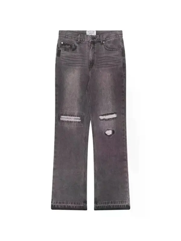 MIDNIGHT RODEO Distressed Straight-leg Jeans