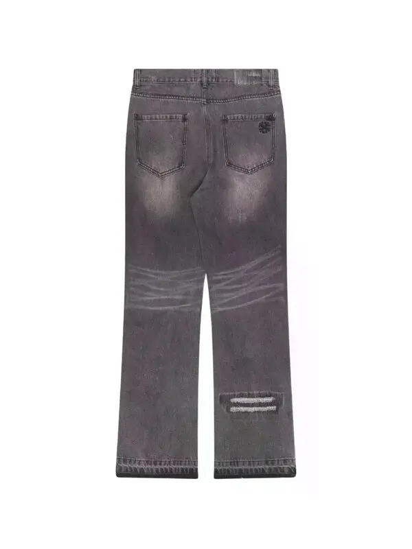 MIDNIGHT RODEO Distressed Straight-leg Jeans