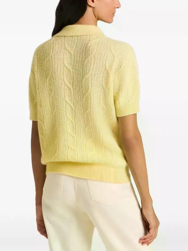 Kiton Cable-knit Polo Shirt