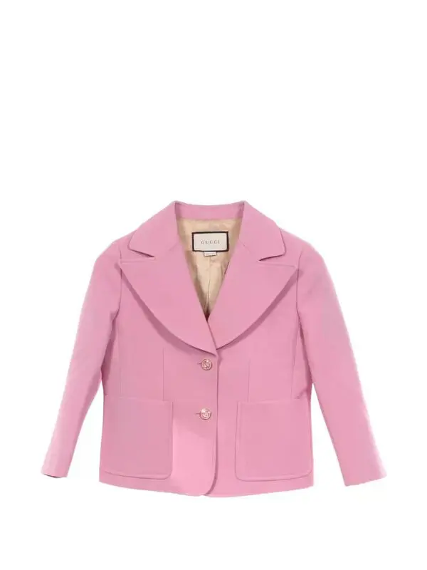 Gucci 2010s Gg Button Jacket - Pink