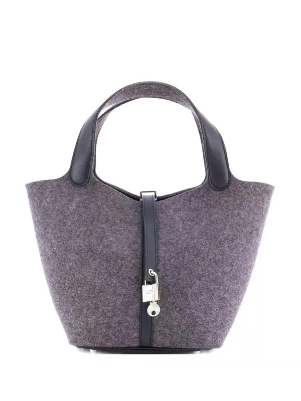Hermès Lock Felt Picotin Lock Bag