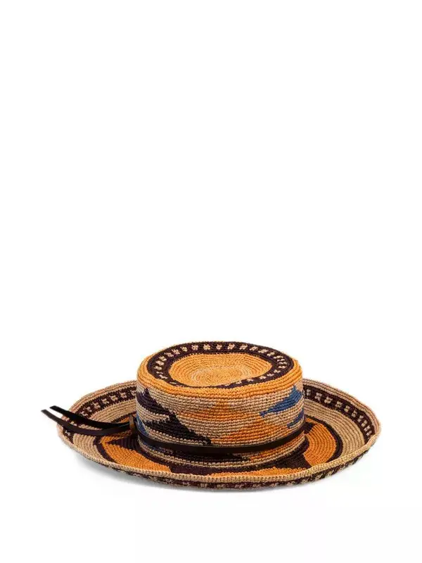 SENSI STUDIO Geometric-pattern Sun Hat