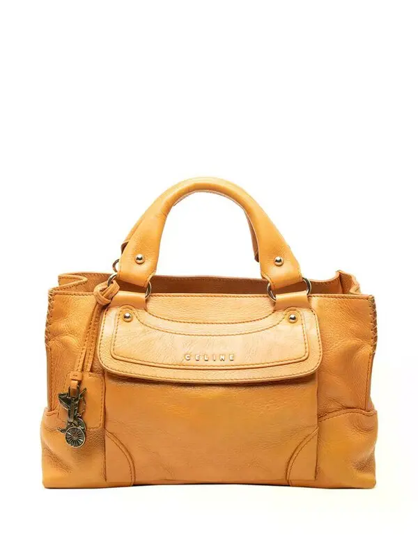 Celine 2009 Leather Boogie Pocket Handbag - Yellow