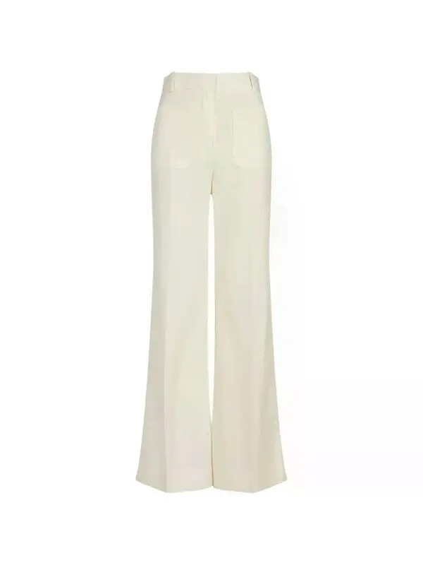 Victoria Beckham Alina Pressed-crease Wide-leg Trousers