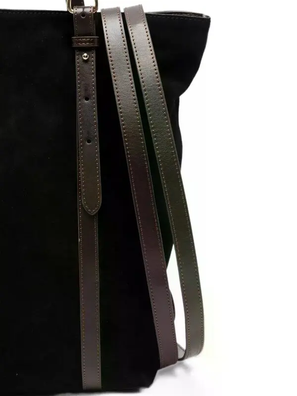 MARC ELLIS Huda Suede Shoulder Bag - Black