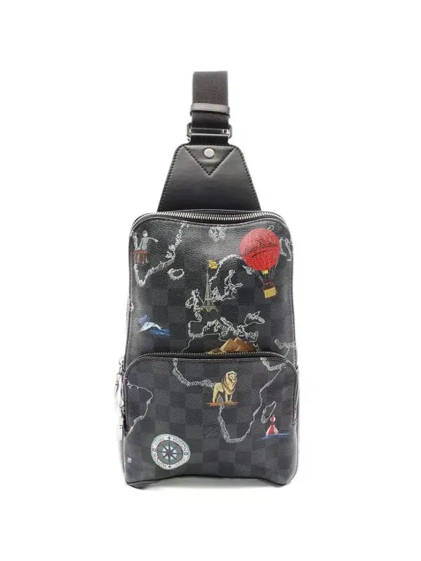 LOUIS VUITTON 2019 Damier Graphite Sling Bag - Black