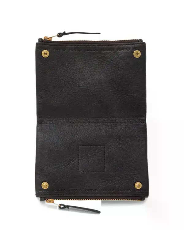 Visvim Foldaway Logo-embossed Goatskin Wallet