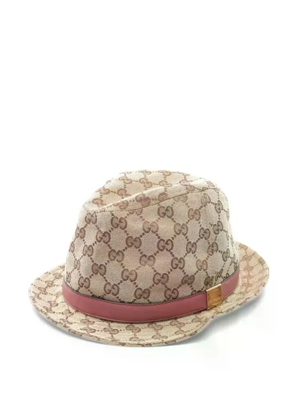 Gucci 2000s Gg-supreme Fedora Hat - Neutrals